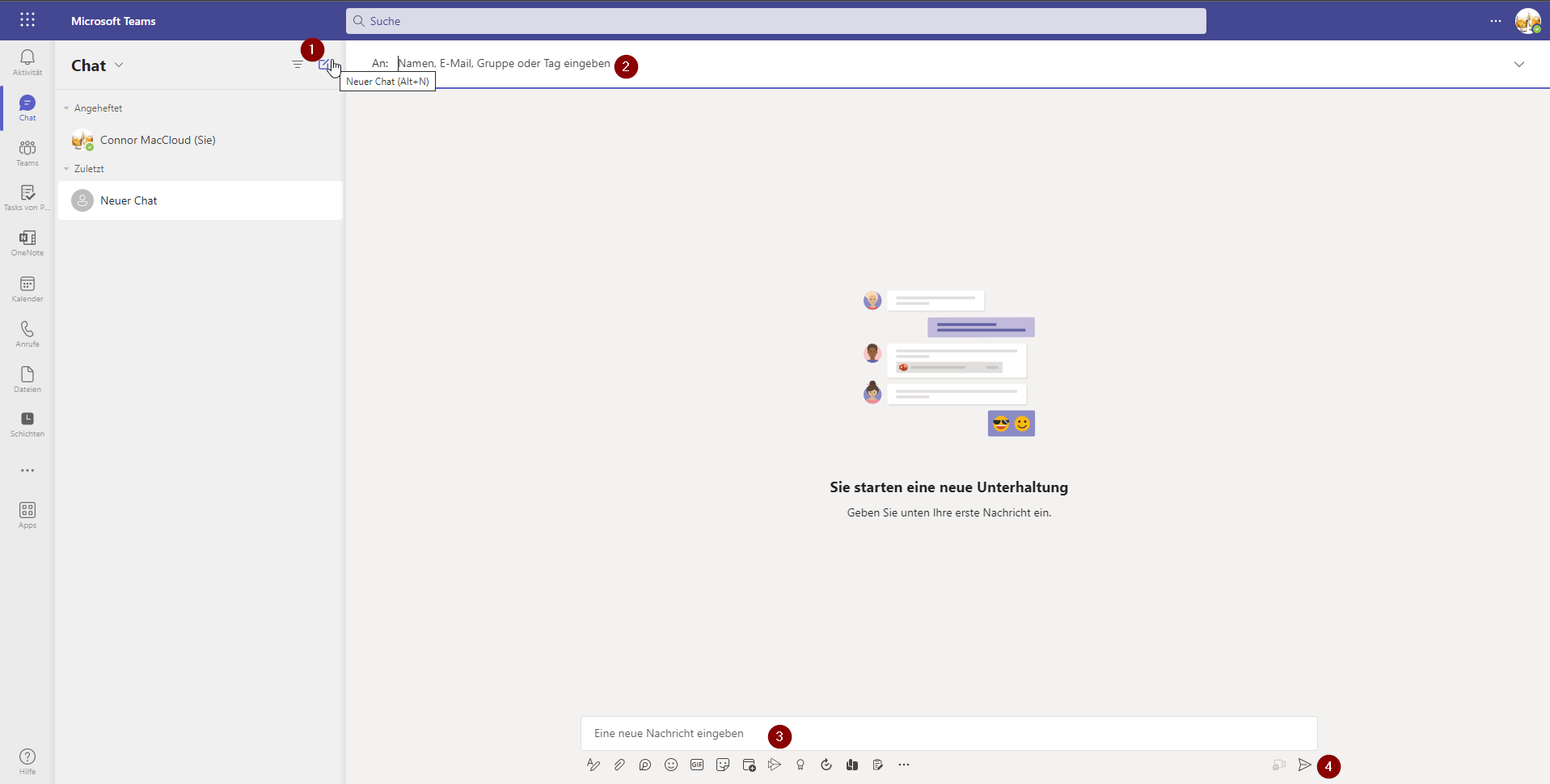 Einen Chat in MS Teams beginnen - MS Teams - Microsoft Teams - Blog